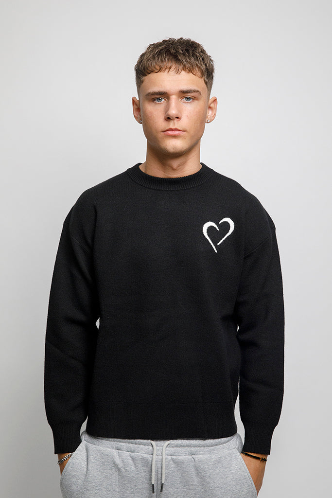 Soft Knit Striktrøje Sort – Doublés